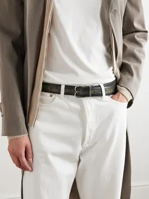 Berluti Reversible Burnished-leather Belt
