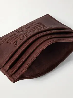 Polo Ralph Lauren Heritage Logo-debossed Full-grain Leather Cardholder