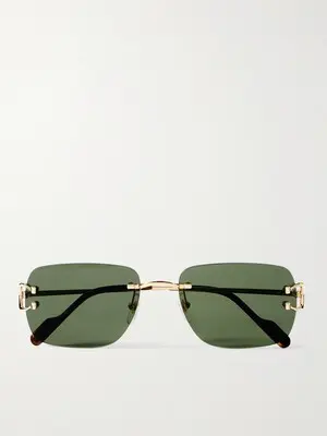 CARTIER Frameless Sunglasses - Gold
