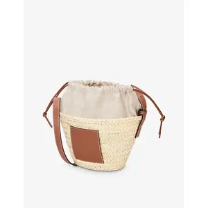 Loewe X Paula's Ibiza Raffia And Leather Basket Bag