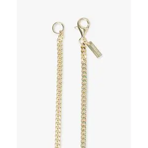 COMMONLINES Mini Cuban 14ct Yellow- Plated Sterling Silver Chain Necklace