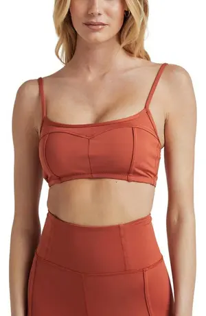 LOSANO Contour Bralette - Baked Clay