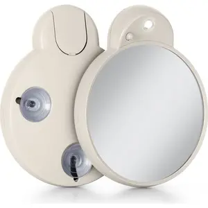 ZADRO Lighted Compact Mirror With 10x Magnification & Retractable Suction Cups Neutral