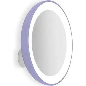 ZADRO Lighted Compact Mirror With 10x Magnification & Suction Cup - Lavender