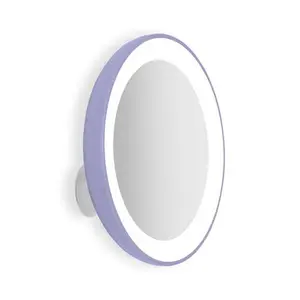 ZADRO Lighted Compact Mirror With 10x Magnification & Suction Cup - Lavender