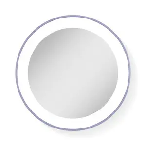 ZADRO Lighted Compact Mirror With 10x Magnification & Suction Cup - Lavender