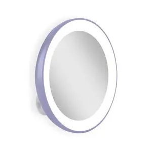 ZADRO Lighted Compact Mirror With 10x Magnification & Suction Cup - Lavender