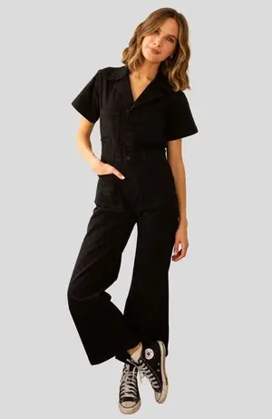 WHIMSY + ROW Whimsy + Row Logan Jumpsuit Black