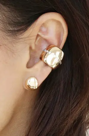 Ettika Cubic Zirconia Ear Cuff - Gold