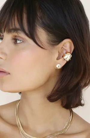 Ettika Cubic Zirconia Ear Cuff - Gold