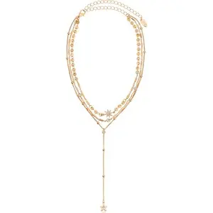 Ettika Forever Falling Multichain Necklace - Gold