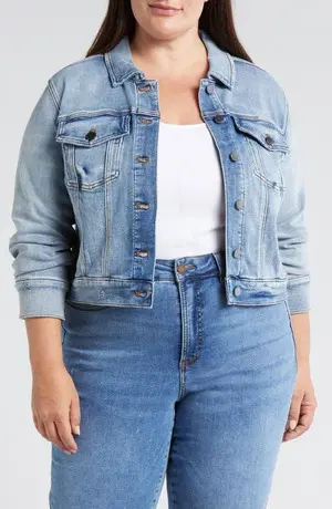 Universal Standard Kelsey Denim Jacket - Light Blue