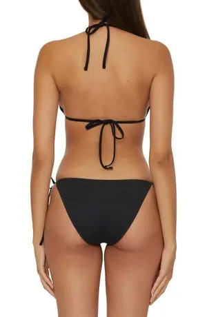 BECCA® By Rebecca Virtue Color Play Triangle Bikini Top - Black