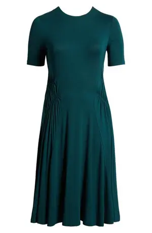 Universal Standard Devi Liquid Jersey Dress - Forest Green