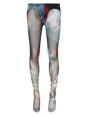 MUGLER X Ambera Wellmann Imposition Tights - Green