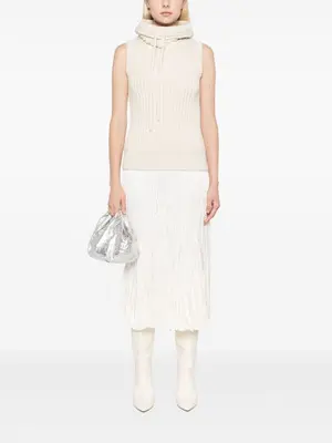 Michael Kors Satin Charmeuse Midi Skirt