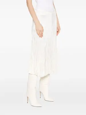 Michael Kors Satin Charmeuse Midi Skirt