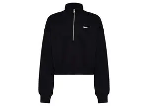 Women's Black Cropped Hoodies