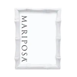 MARIPOSA Bamboo Picture Frame, 5 X 7 - White