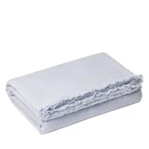 Aerin Cashmere Throw - Artic Blue