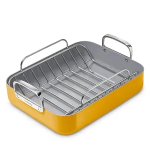 CARAWAY Nonstick Roasting Pan With Rack - Marigold