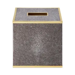 Aerin Faux Shagreen Tissue Box Cover