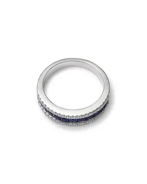 Bloomingdale'S Sapphire And Diamond Band