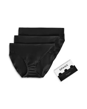 Spanx Low Rise Cheeky, Pack Of 3 - Very Black