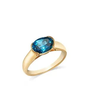 Bloomingdale'S London Blue Topaz Ring