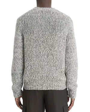 Vince Homespun Marl Sweater - Medium Heather Grey