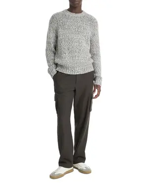 Vince Homespun Marl Sweater - Medium Heather Grey