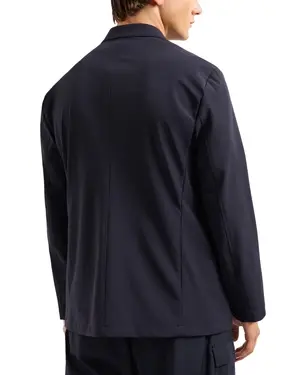 Emporio Armani Notch Lapel Blazer - Solid Blue