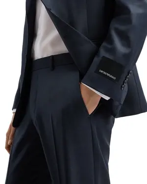 Emporio Armani G Line Regular Fit Virgin Wool Suit - Navy