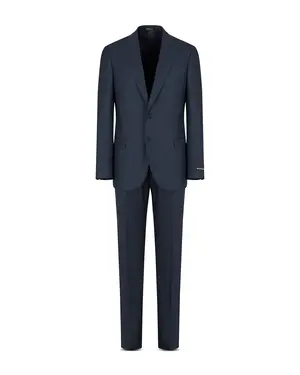 Emporio Armani G Line Regular Fit Virgin Wool Suit - Navy