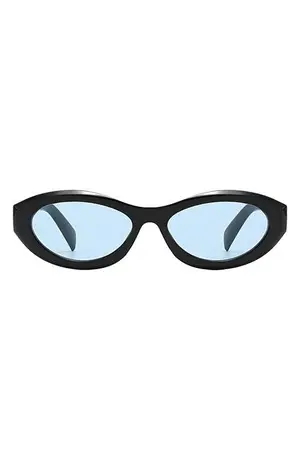FIFTH & NINTH Leona 54mm Polarized Sunglasses - Black / Blue