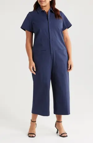 Universal Standard Universal Standard Kate Twill Jumpsuit Navy