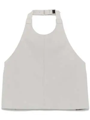 Wardrobe.NYC Backless Halterneck Top - Grey