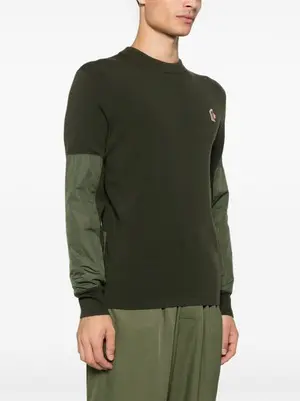 Moncler Logo-patch Sweater - Green