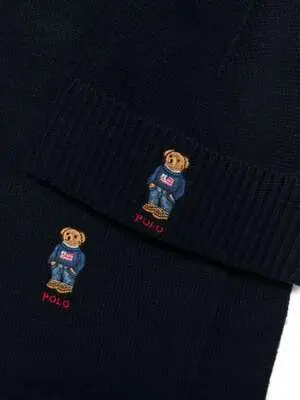 Polo Ralph Lauren Polo Bear Scarf And Beanie Set - Blue