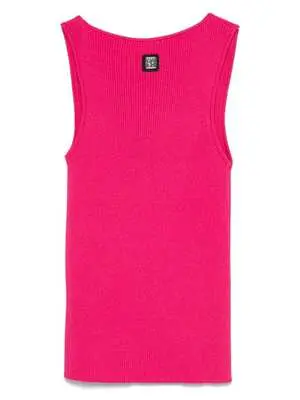Hugo Sleeveless Asymmetric Knitted Top - Pink