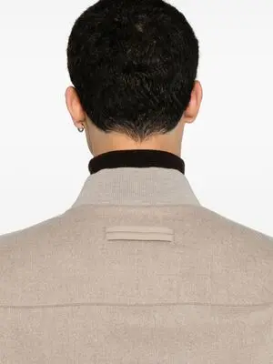 Zegna Oasi Cashmere Bomber Jacket - Neutrals