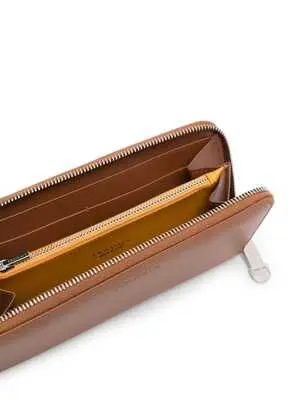 DOUCAL'S Leather Continental Wallet - Brown