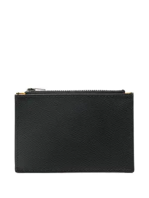 DOUCAL'S Leather Card Holder - Black