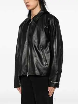 MASTERMIND WORLD Full-zip Leather Jacket
