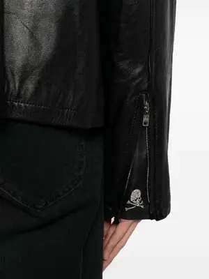 MASTERMIND WORLD Full-zip Leather Jacket