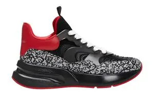 Alexander McQueen Oversized Runner Sneakers - Black/red