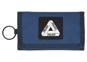 PALACE Cordura Duck Canvas Trifold Wallet - Blue/navy