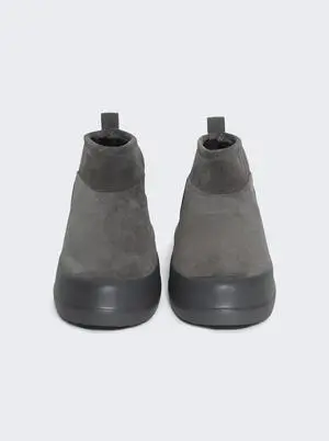 Moon Boot Luna Low Suede Boots - Grey