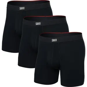 SAXX Assorted 3-pack Vibe Xtra Super Soft Boxer Briefs Black