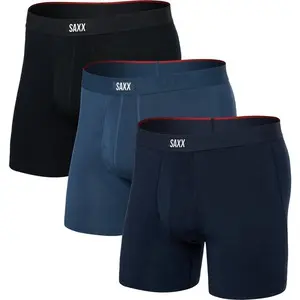 SAXX Assorted 3-pack Vibe Xtra Super Soft Boxer Briefs Dark Denim/ Navy/ Black